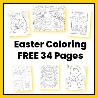 Easter Coloring Page Bundle (Free PDF Download) - Sunday School Store