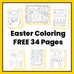 Easter Coloring Page Bundle (Free PDF Download) - Sunday School Store