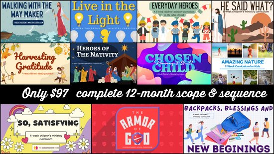 52-Week Back To School Children's Ministry Curriculum Bundle Deal ⏰ Li ...