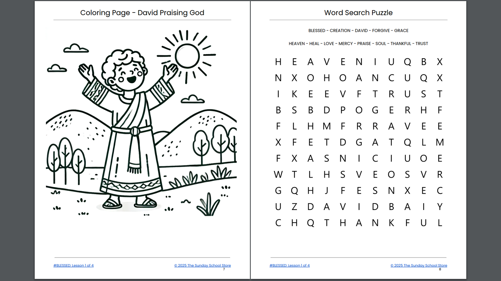 NEW 2025 #BLESSED 4-Week Children's Ministry Curriculum – Sunday School ...