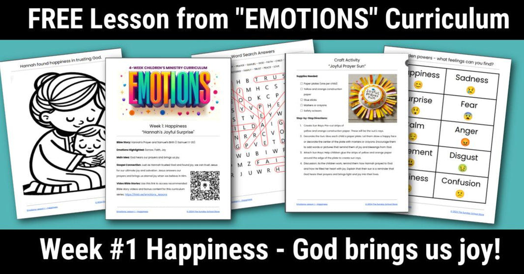 Free Sunday School Curriculum PDF Downloads - Sunday School Store