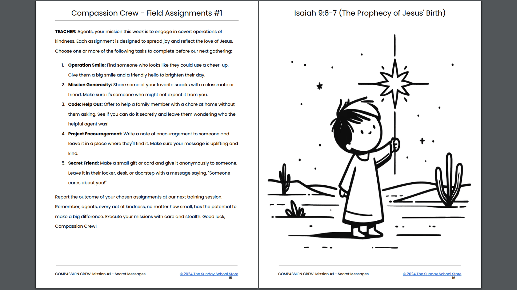 Compassion Crew: 4-Lesson Christmas Sunday School Curriculum for Child – Sunday School Store