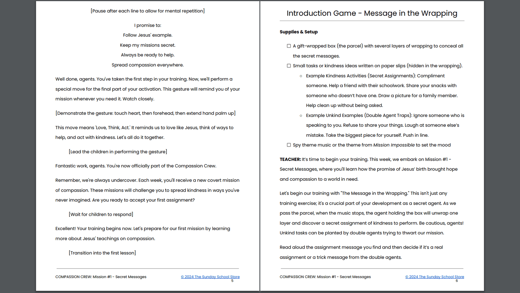 Compassion Crew: 4-Lesson Christmas Sunday School Curriculum for Child – Sunday School Store