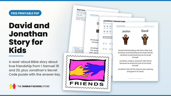 David and Jonathan Story for Kids | Free Printable – Sunday School Store