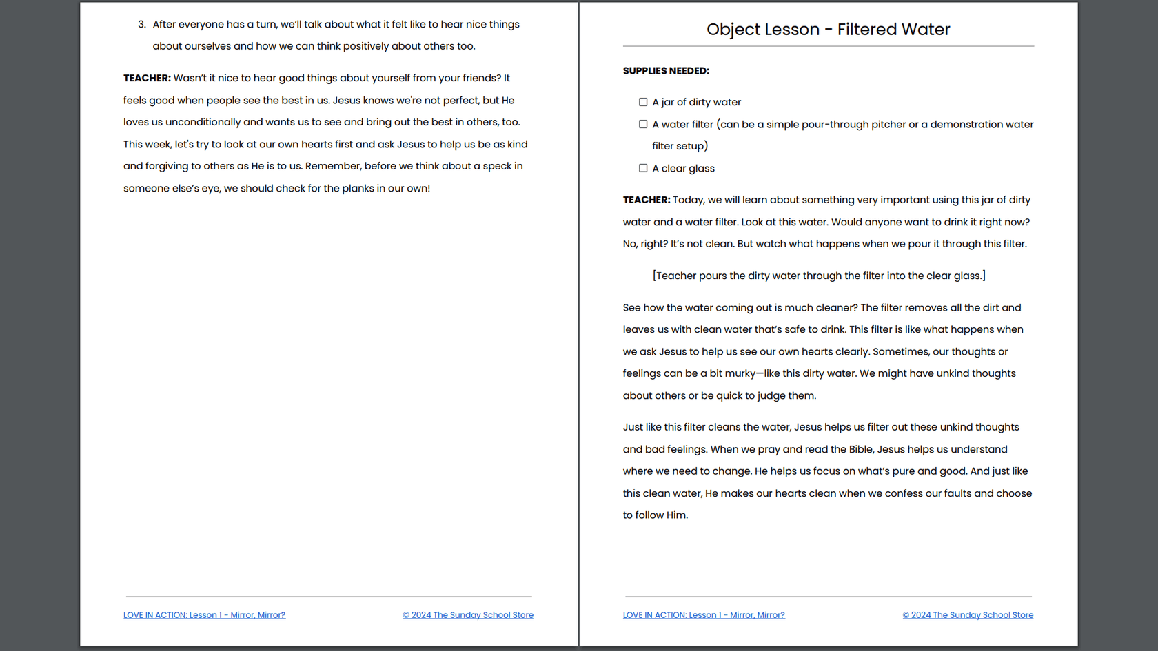 LOVE IN ACTION: 4-Lesson Valentine's Sunday School Curriculum for Chil ...