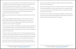 Mother's Day Sunday School Lesson (Ephesians 4:1-4) Kids' Bible Lesson ...