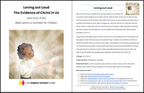 Evidence of Christ Within (John 14:15-31) Printable Bible Lesson & Sun ...