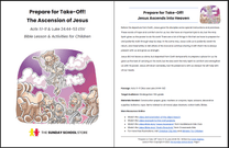 The Ascension of Jesus (Acts 1:1-11 & Luke 24:44-53) Printable Bible L ...