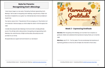 Harvesting Gratitude 4-Week Thanksgiving Children's Ministry Curriculum ...