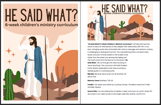 He Said What? 6-Lesson Bible Curriculum for Kids Church or Sunday Scho ...