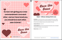 Love Like Jesus 💖 4-Lesson Sunday School Curriculum for Kids & 28-Day ...