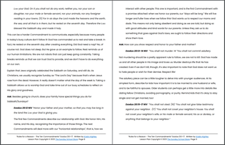 Rules for a Reason: The Ten Commandments (Exodus 20:1-17) Printable Bi ...