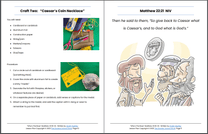 Render Unto Caesar (Matthew 22:15-22) Printable Bible Lesson & Sunday ...