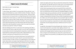 Crossing the Jordan River (Joshua 3:1-17; 4:1-7) Printable Bible Lesso ...