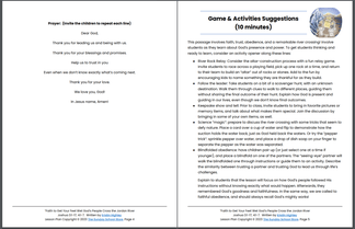 Crossing the Jordan River (Joshua 3:1-17; 4:1-7) Printable Bible Lesso ...