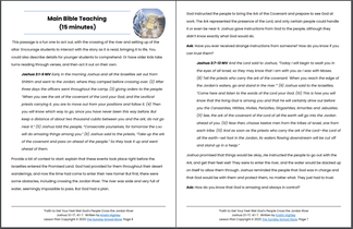 Crossing the Jordan River (Joshua 3:1-17; 4:1-7) Printable Bible Lesso ...