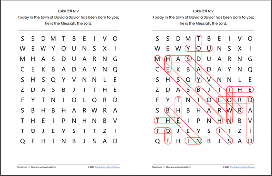 10 Free Christmas 🎄 Bible Word Search Puzzles [PDF Printable Download ...