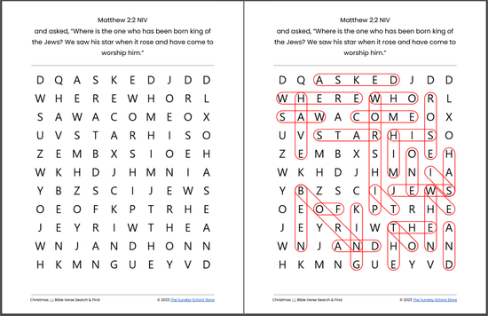 10 Free Christmas 🎄 Bible Word Search Puzzles [PDF Printable Download ...