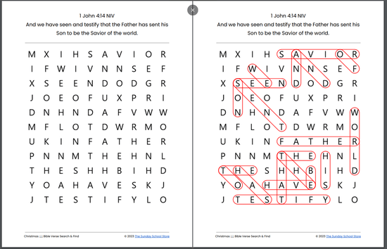 10 Free Christmas 🎄 Bible Word Search Puzzles [PDF Printable Download ...