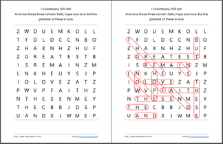 10 Free LOVE 💖 Valentine's Day Bible Word Search Puzzles [PDF Printabl ...
