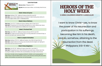 Heroes of Holy Week ⛪ 5-Lesson Sunday School Curriculum for Easter ...