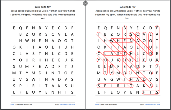 10 Free EASTER 🌄 Jesus is Alive Bible Word Search Puzzles [PDF Printab ...