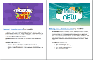 Summer Bundle: 101-Lesson Sunday School Curriculum Deal (download only ...