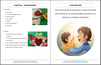 Love in Action (1 John 3:16-24) Kids' Bible Lesson & Sunday School Act ...