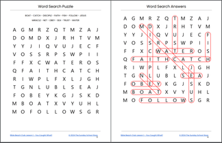 The Miraculous Catch (Free Sunday School Lesson) Luke 5:1-11 - Sunday ...