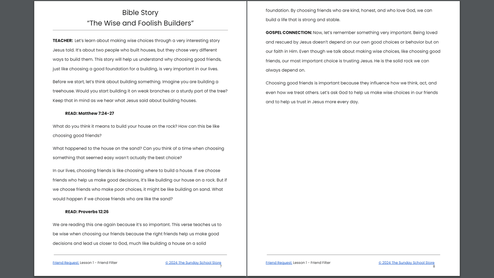 Friend Request: 4-Week Sunday School Curriculum for Children’s Ministr ...