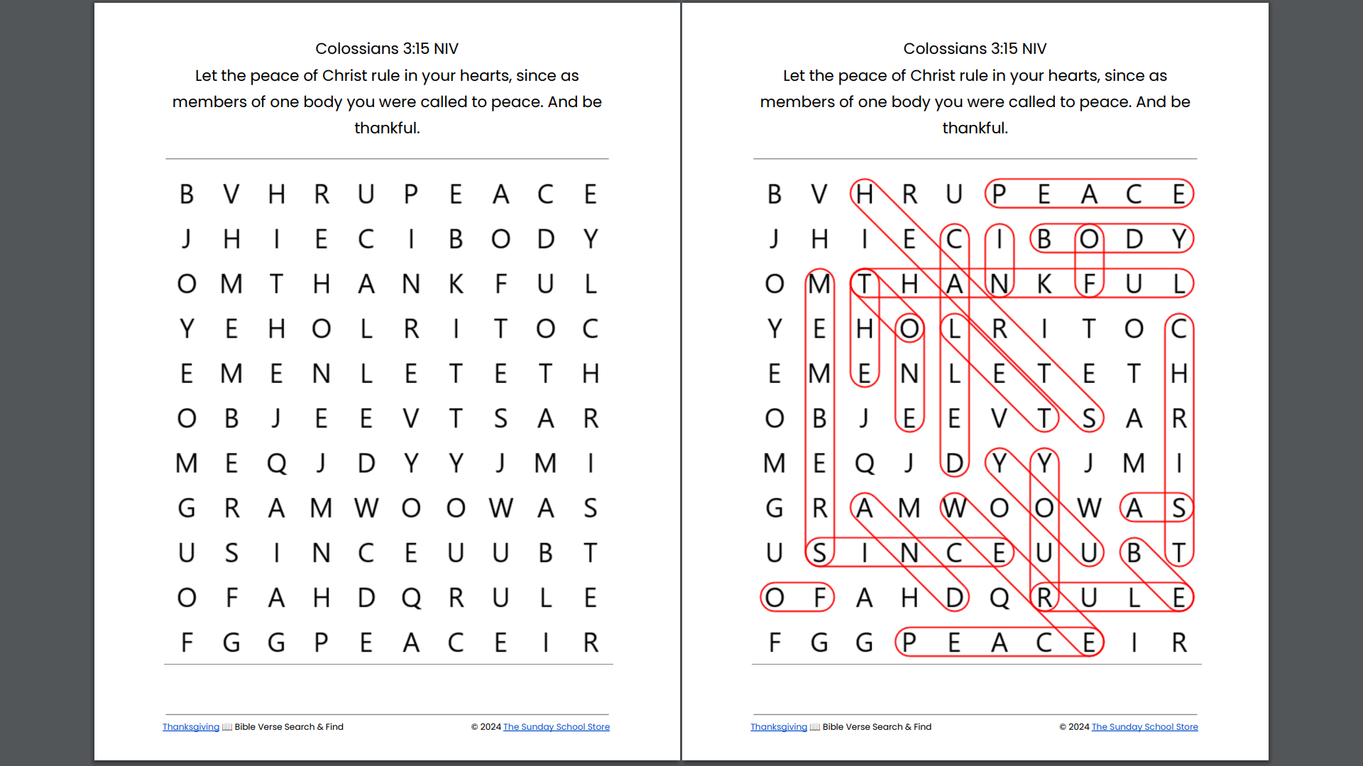 10 Free Thanksgiving 🦃 Bible Word Search Puzzles [PDF Printable Downlo ...