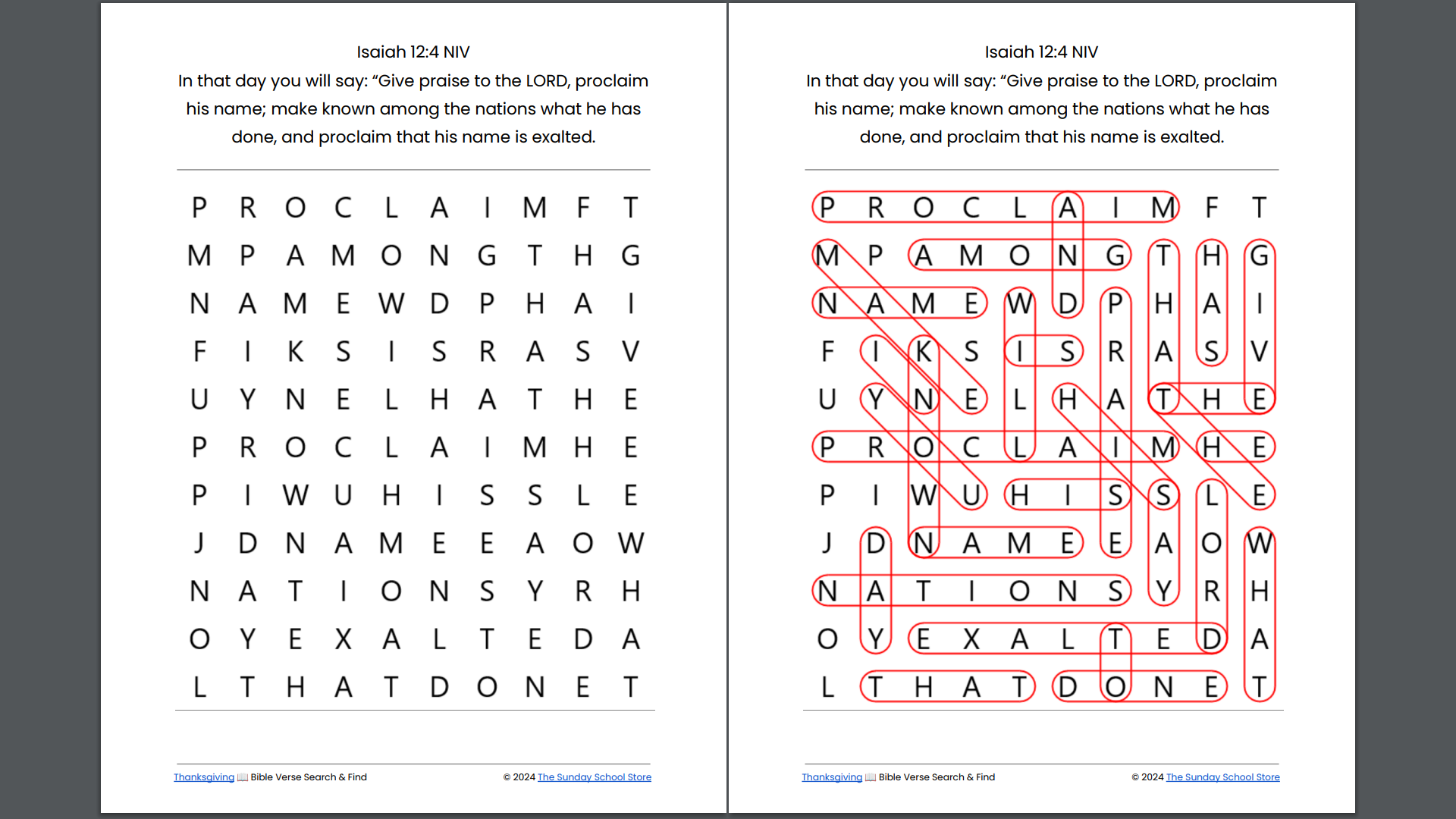 10 Free Thanksgiving 🦃 Bible Word Search Puzzles [PDF Printable Downlo ...
