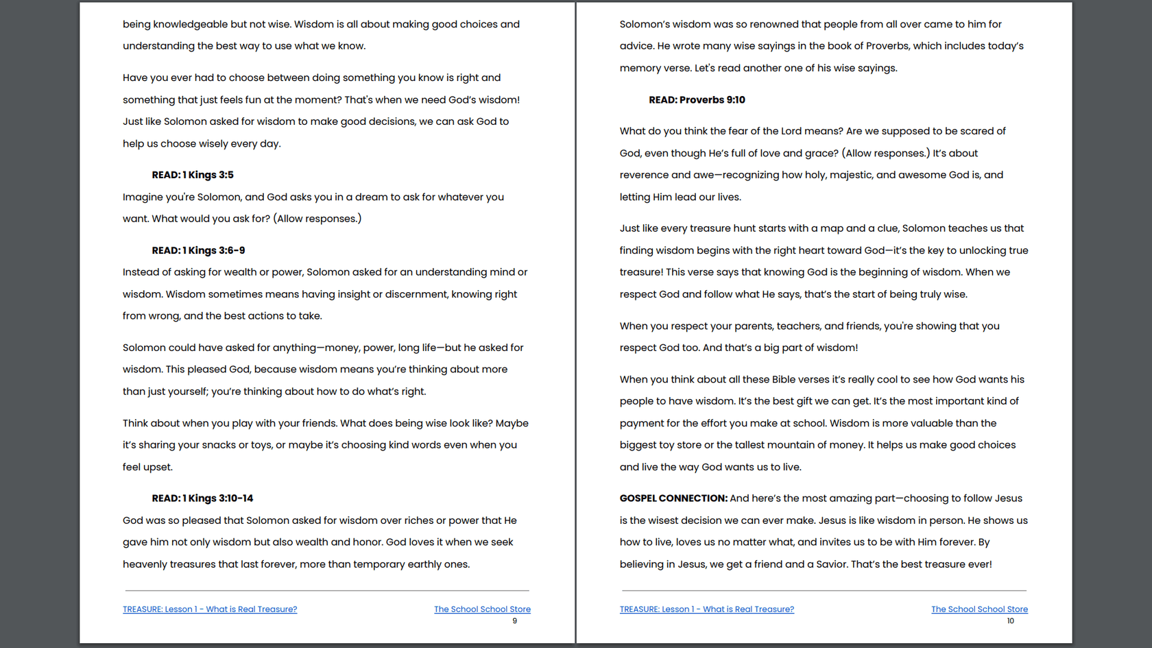 [2024 Update] Treasure: 3-Lesson Sunday School Curriculum for Children ...