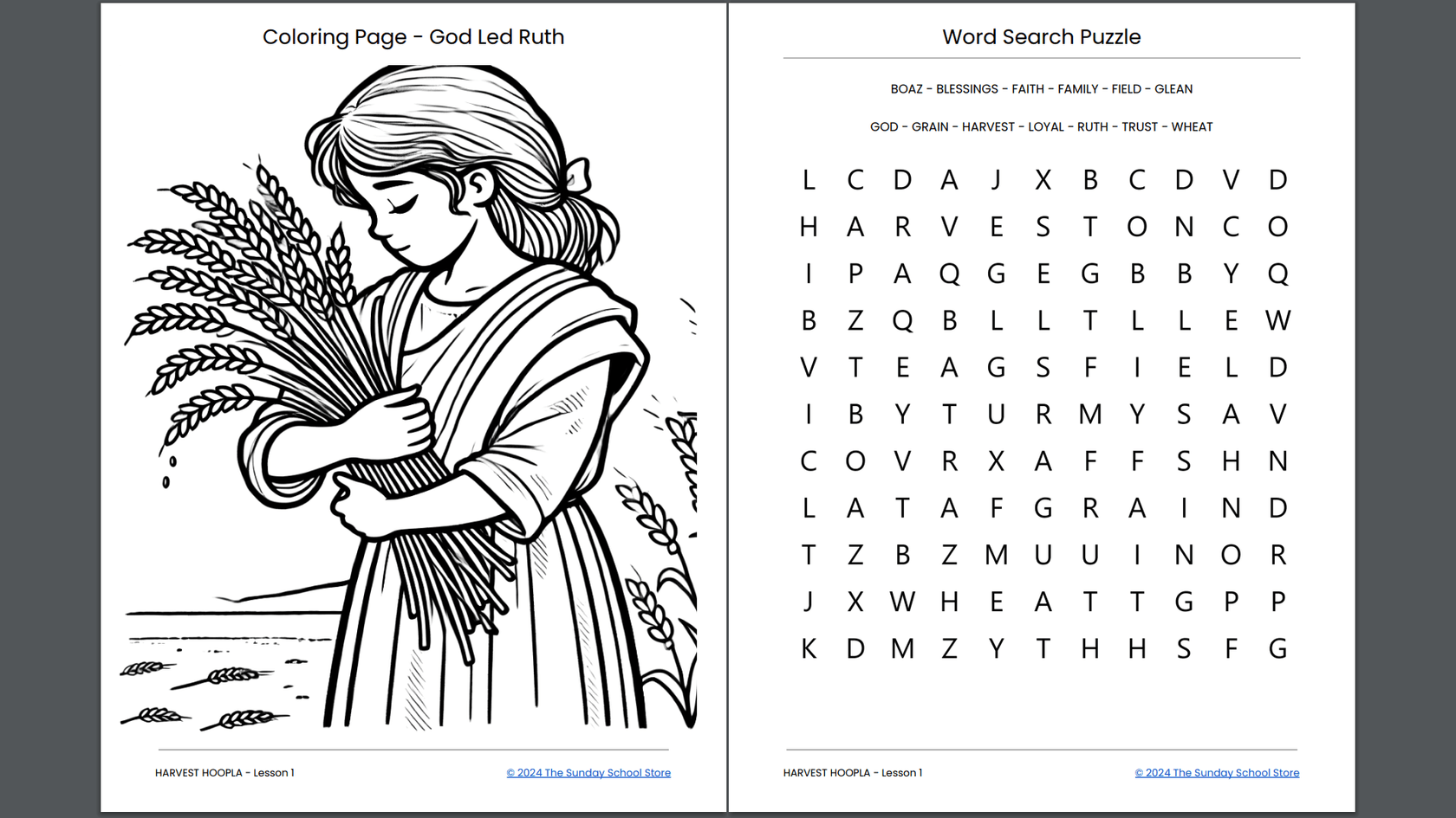 HARVEST HOOPLA: 4-Week Children's Ministry Curriculum – Sunday School Store