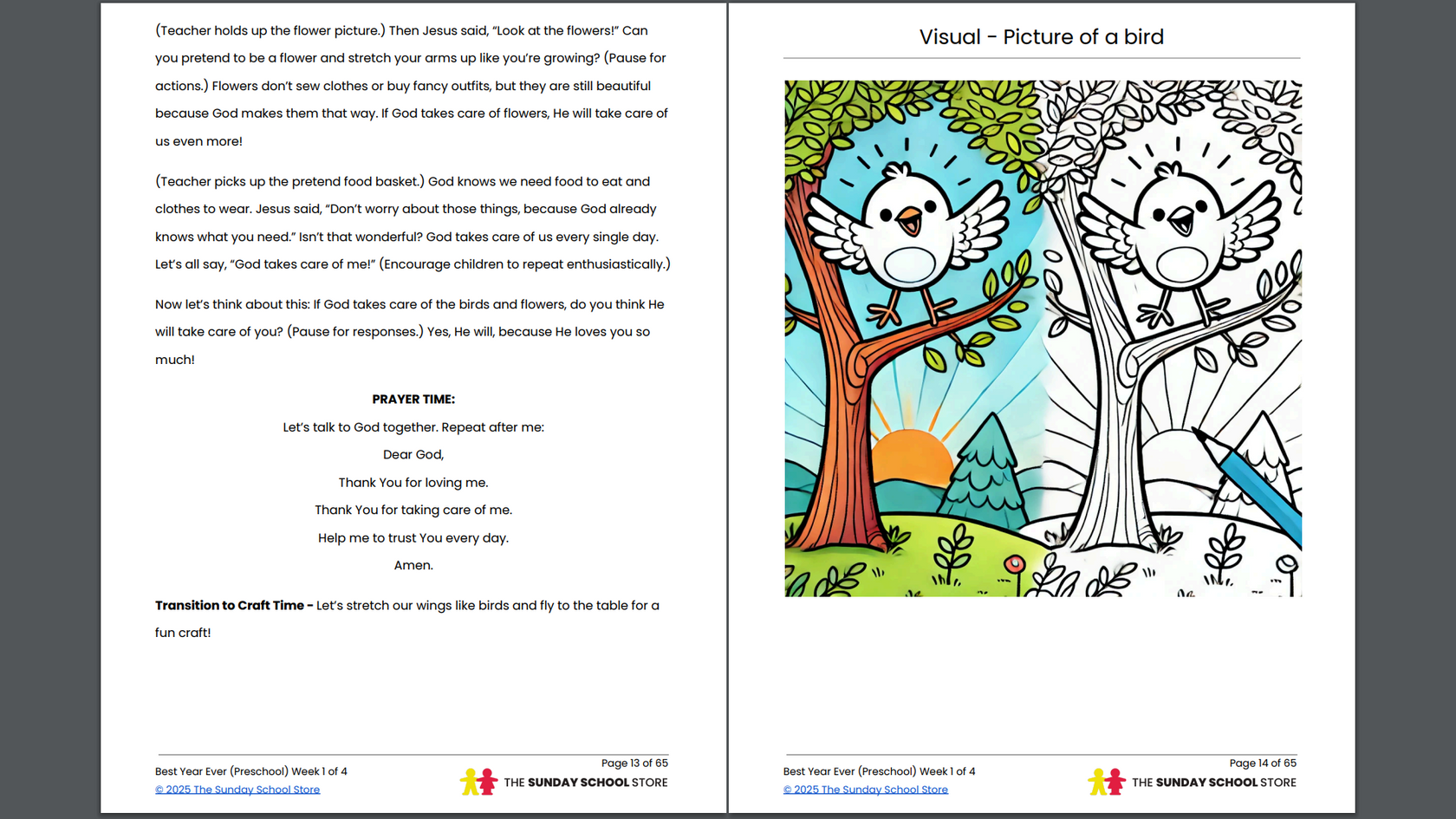 Preschool Bible Lessons Ages 3-5 BEST YEAR EVER Pre-K: 4-Lessons for ...