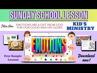 EMOTIONS: 4-Week Sunday School Curriculum for Children's Ministry ...