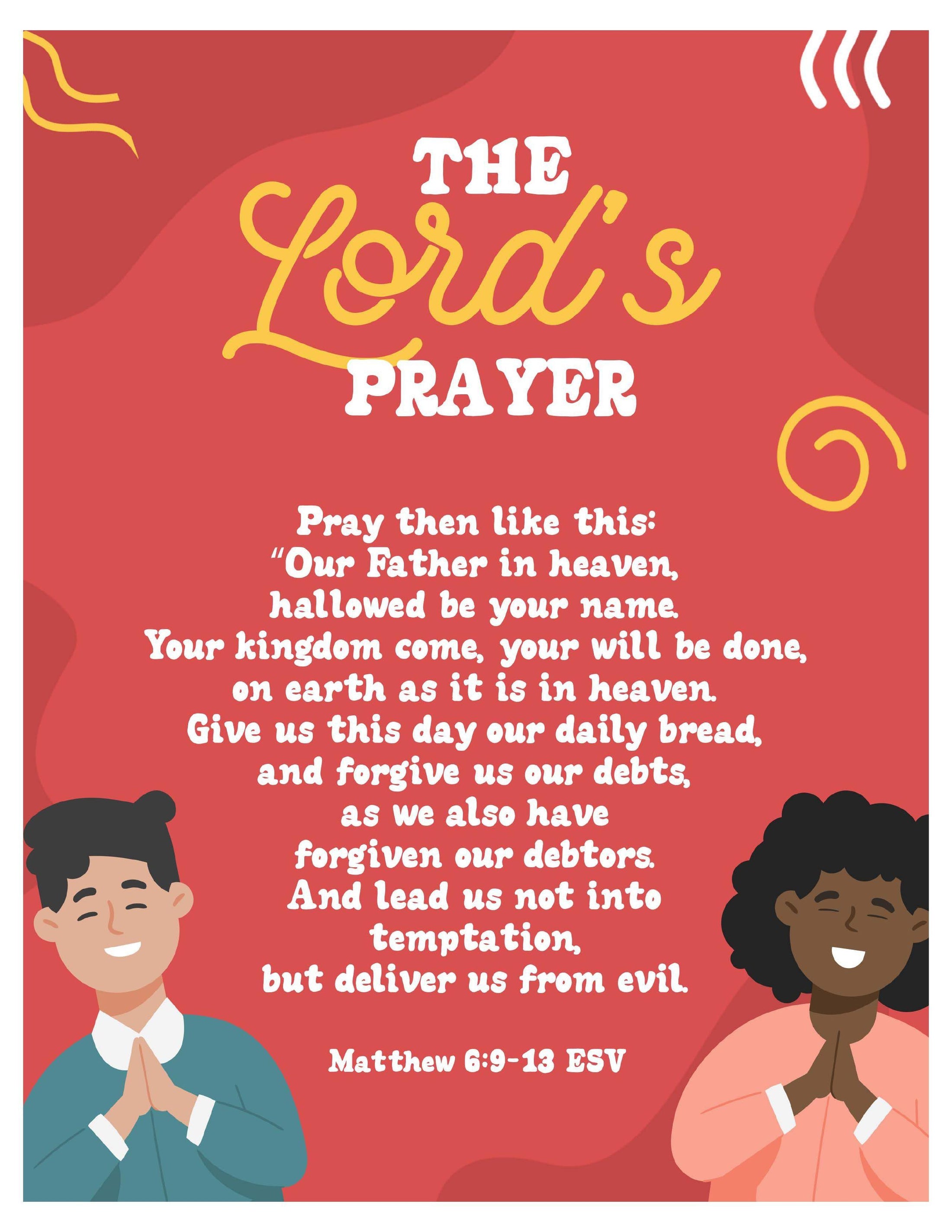 "Our Father" Free Lesson for Kids on the Lord's Prayer - Sunday School ...
