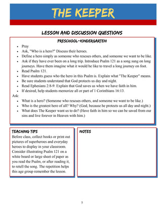 Bible Heroes: FREE Sample Lesson (download only) - Sunday School Store