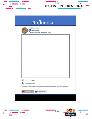 Be an Influencer: Free Sample Lesson Plan - Sunday School Store