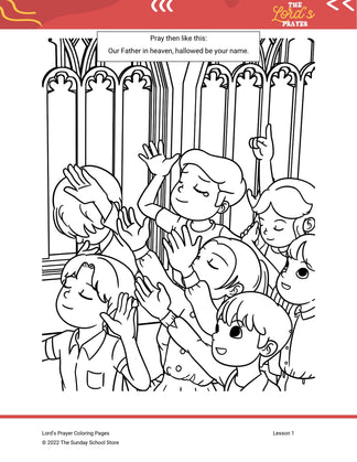 "Our Father" Free Lesson for Kids on the Lord's Prayer - Sunday School ...