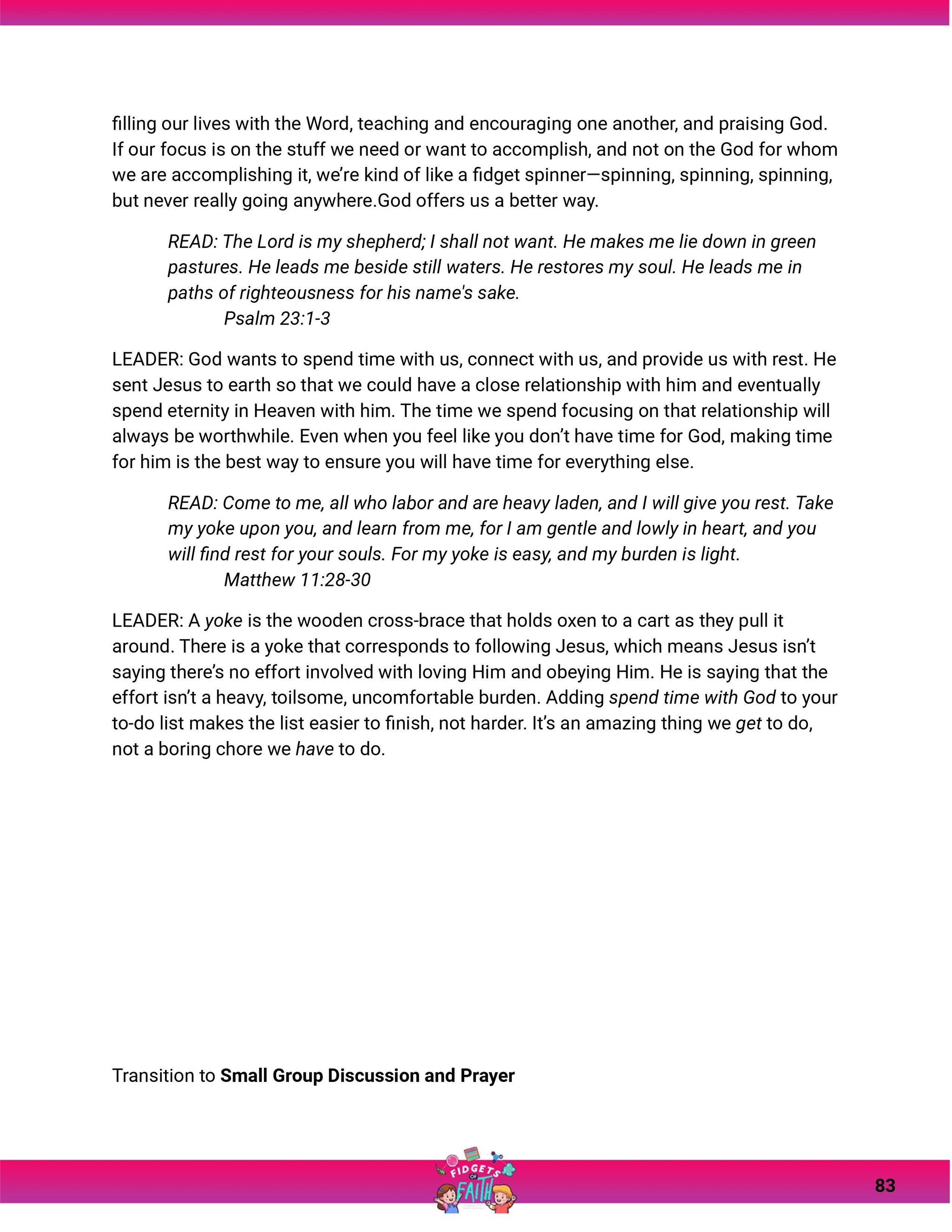 Fidgets of Faith: 6-Lesson Sunday School Curriculum (download ...