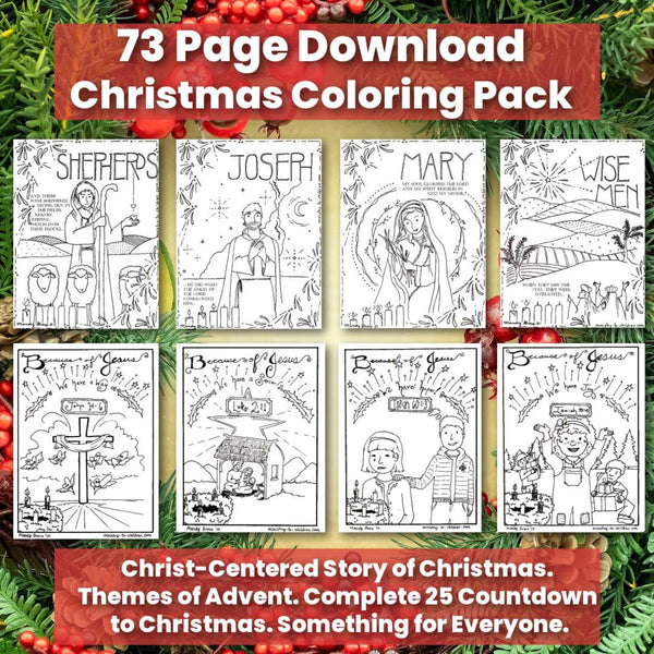 christmas sunday school coloring sheet
