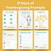 31-Day Thanksgiving Journal for Kids (download only) – Sunday School Store