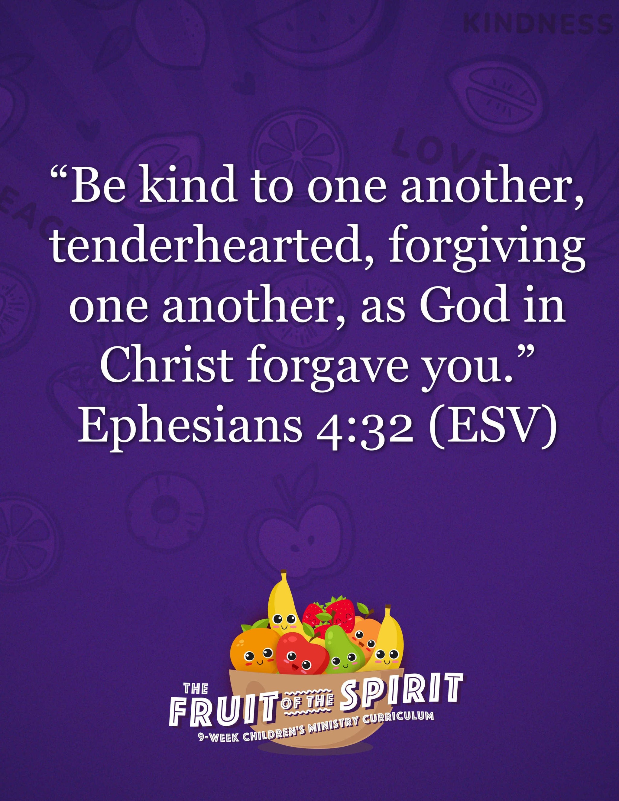 "Fruit of the Spirit" Kindness Sample Lesson – Sunday School Store
