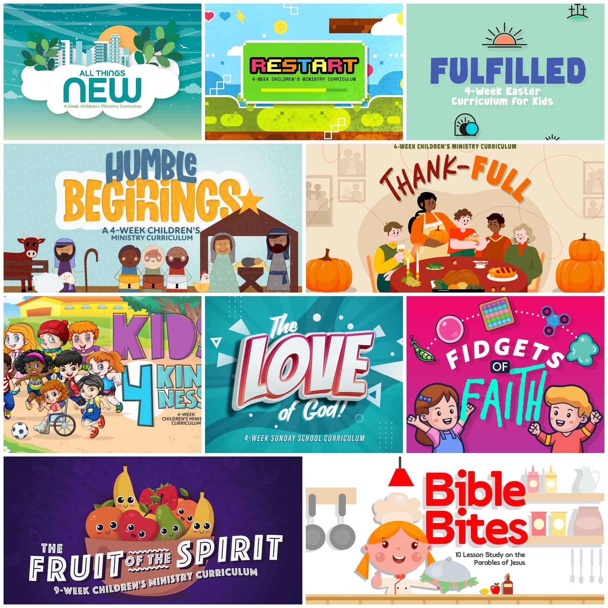 2023 ⏰ 52-Week Kids Church Curriculum Bundle - Sunday School Store