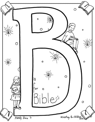 Bible Alphabet Coloring Pages (26 pages) download only - Sunday School ...