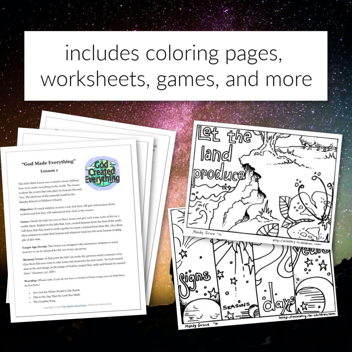 "The Days of Creation" 8 Week Curriculum for Kids – Sunday School Store