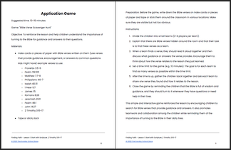 Finding Faith: Free Week #1 Sample Lesson - Sunday School Store
