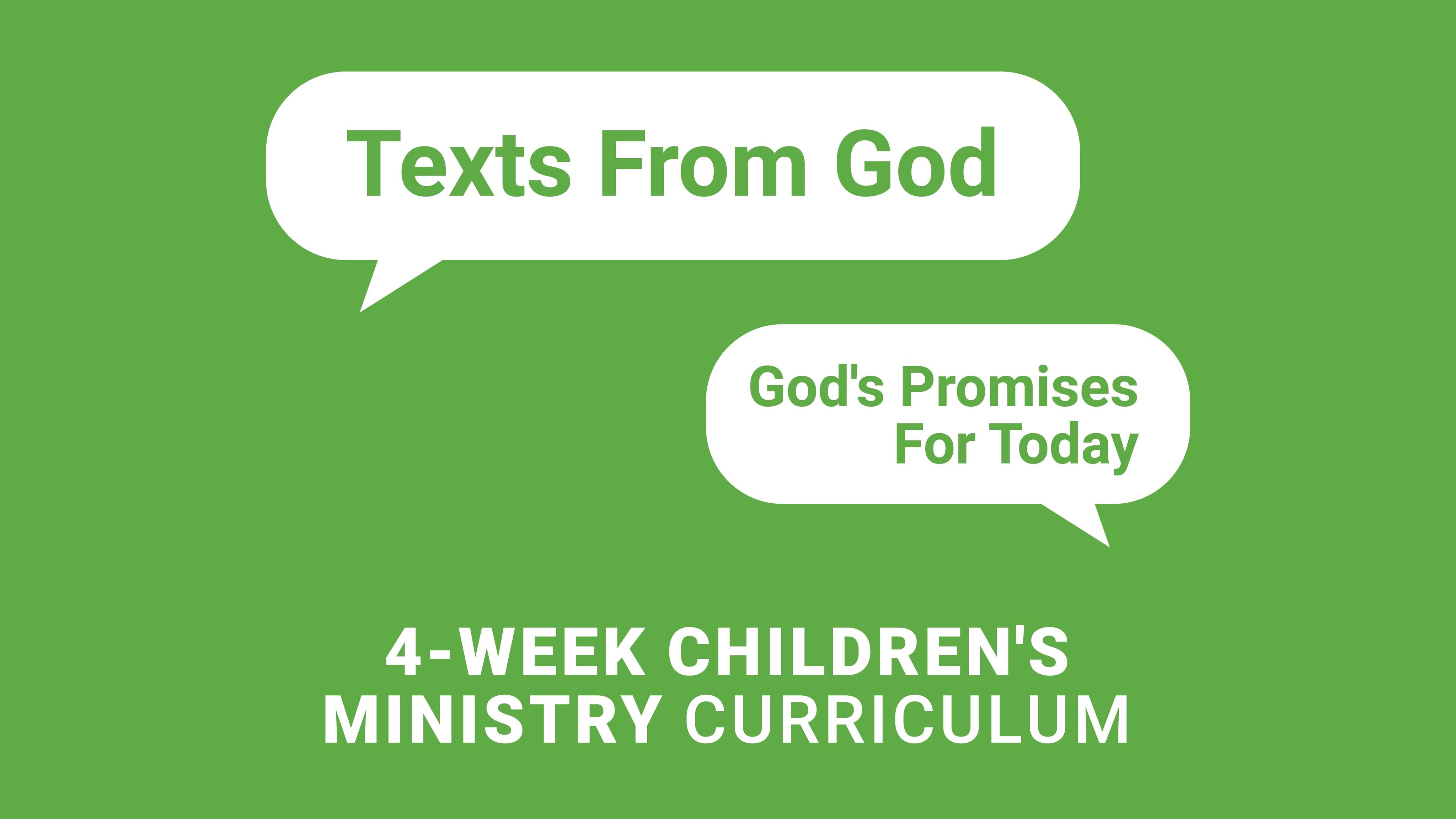 Texts from God 4-Week Children’s Ministry Curriculum – Sunday School Store