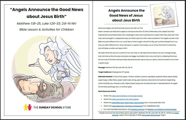 Angels Announce the Good News about Jesus Birth (Matthew 1:18-25) Prin ...